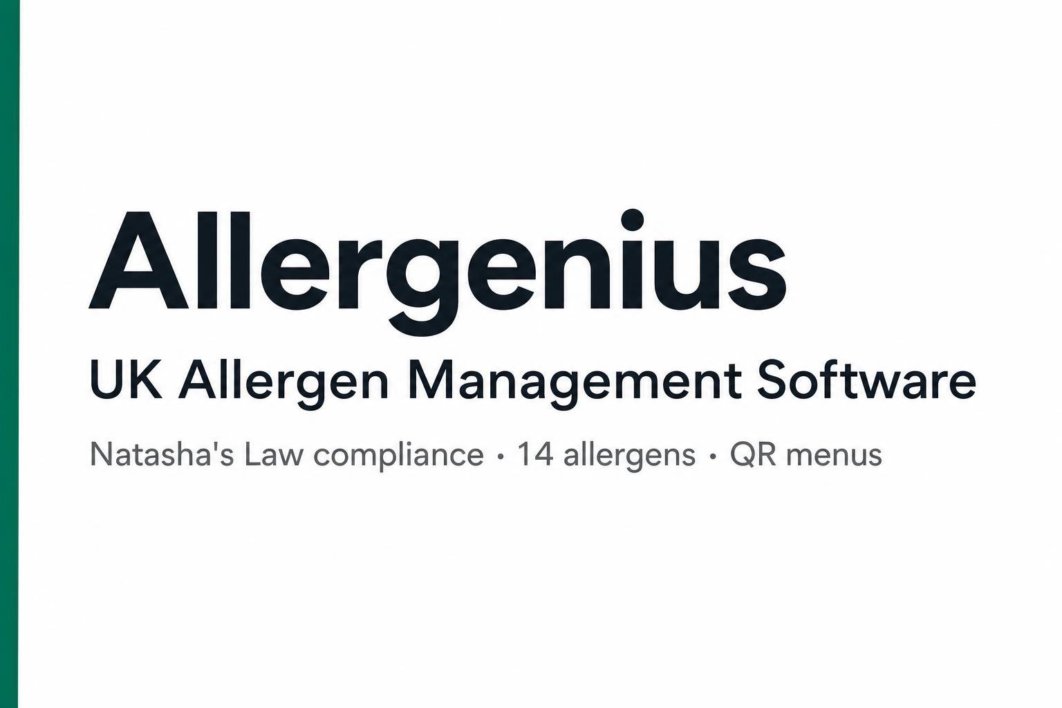 Allergen Compliance Checklist for UK Food Businesses (2026) | Allergenius